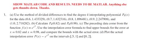 a use the method of divided differences to find the