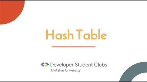 Hash Tables Youtube