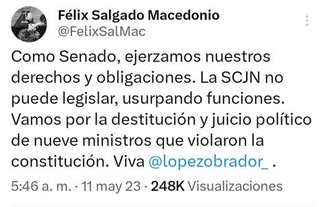 Patricia Hernandez On Twitter RT Arouet V Felix Salgado Macedonio
