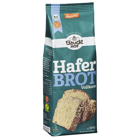 Ovsen polnozrnat kruh brez glutena mešanica za pripravo Bauckhof 500g