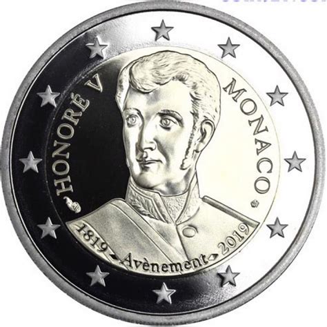 Monedas alusivas al Príncipe Honoré V Mintage Billetes y Monedas