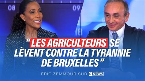 Eric Zemmour dans Face à l Info Les agriculteurs se lèvent contre la