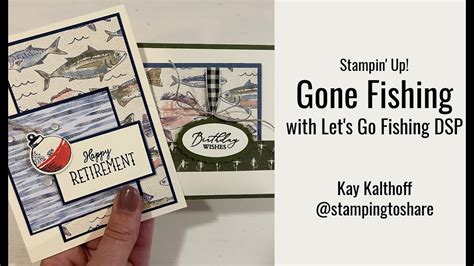 Stampin Up Gone Fishing Masculine Cards YouTube