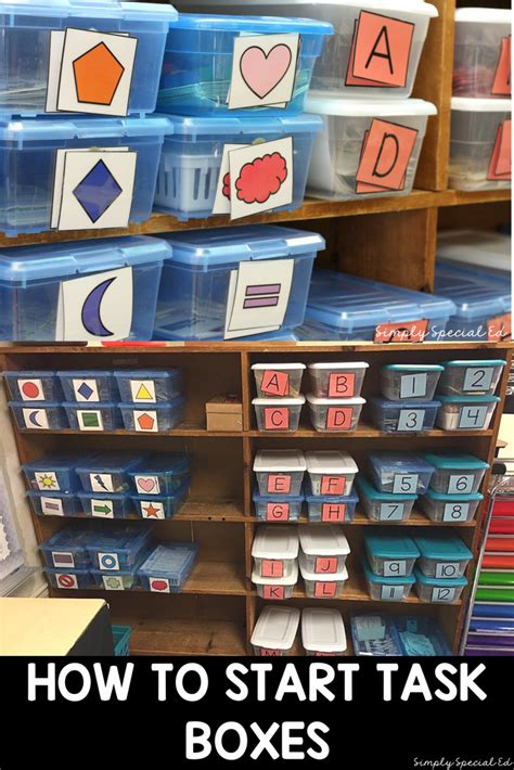 How To Start A Task Box System Simply Special Ed Task Boxes