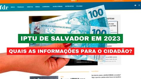 IPTU Salvador 2023 Consultar Valor Calendário e 2ª Via de Pagamento