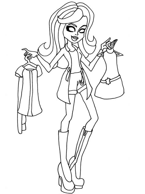 Monster High Tegninger Til Farvel Gning Farvelegning