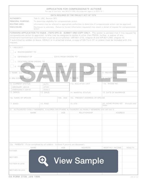 Fillable Da Form Pdf Word Samples Formswift