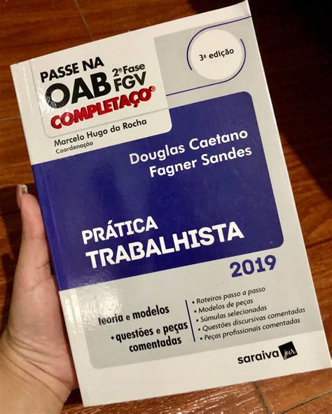 Livro Passe Na Oab 2ª Fase Fgv Completaço Prática Trabalhista