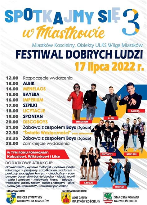 Miastków Kościelny Spotkajmy się w Miastkowie 17 lipca Kurier