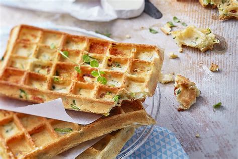 Recette De Gaufres Aux Courgettes Thym Et Chavroux