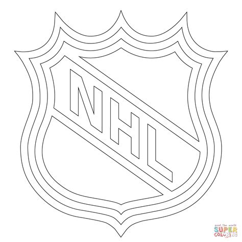 NHL Logo Coloring Page Free Printable Coloring Pages
