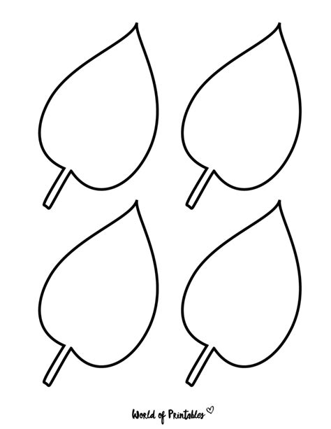 37 Printable Leaf Templates Outlines Shapes Free Artofit