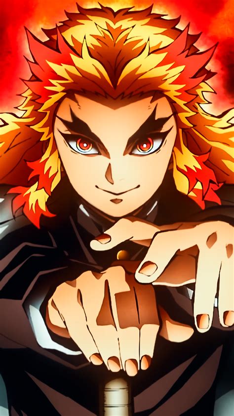 328022 Kyojuro Rengoku Kimetsu No Yaiba Hashira 4K Phone HD