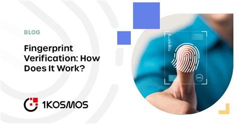 fingerprint verification how does it work 1kosmos 40 off