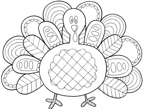 Turkey Feathers Coloring Sheet 6 By Monica Easy Drawing Thanksgiving