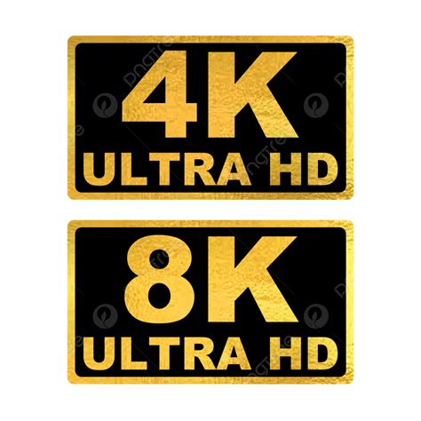 8k 4k Ultra Hd Icon Vactor Transparent 8k Hd 4k Hd Ultra Hd PNG