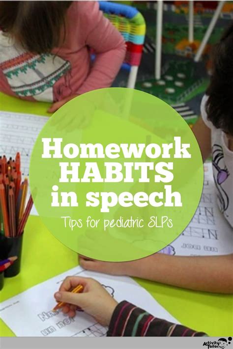 6 EASY Ways To Make Speech Homework A Habit In The New Year Activity