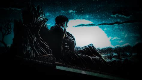 Wallpaper Berserk Guts Anime Sky Greatsword 3840x2160