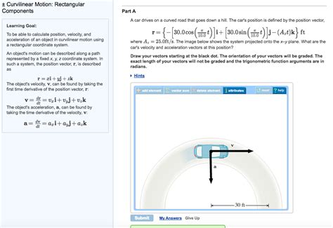 solved ± curvilinear motion rectangular components part a a