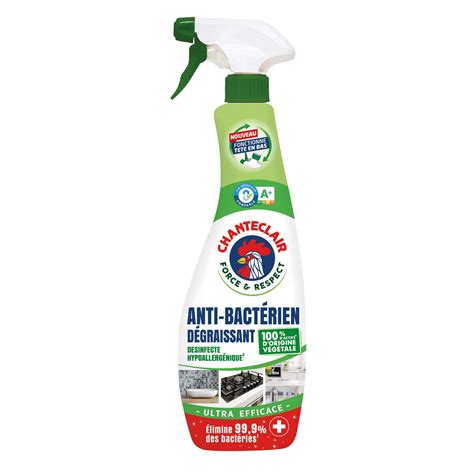 Nettoyant Ménager Anti Bactérien Dégraissant CHANTECLAIR le spray de