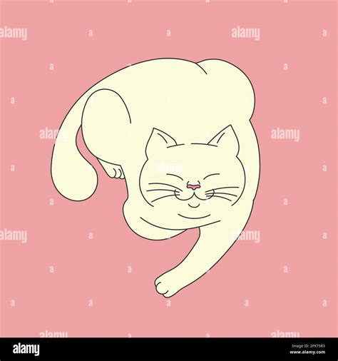 Stretched Cat Stock Vector Images Alamy