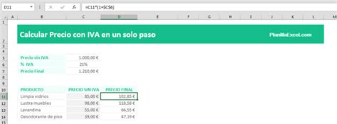 C Mo Calcular El Iva En Excel Planillaexcel