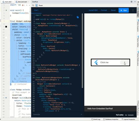 Embedded DartPad IntelliJ IDEs Plugin Marketplace