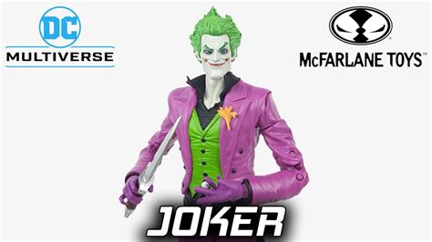Mcfarlane Toys Dc Multiverse The Joker Infinite Frontier Action Figure Review Youtube