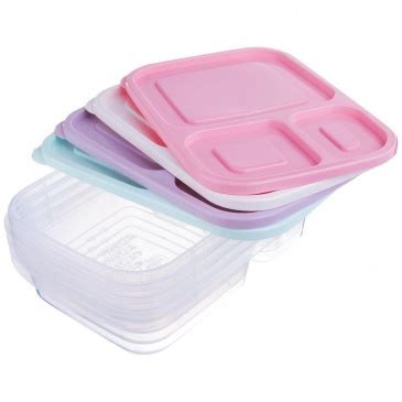 Pojemnik na żywność dzielony 3 częściowy z przegródkami lunchbox 1 15 l