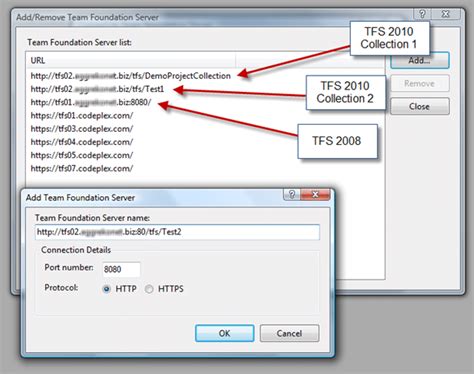 connecting vs2008 to any tfs2010 project collection martin hinshelwood naked agility ltd