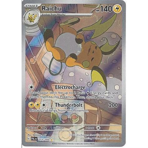 Pokemon Trading Card Game 211 193 Raichu Illustration Rare Card SV
