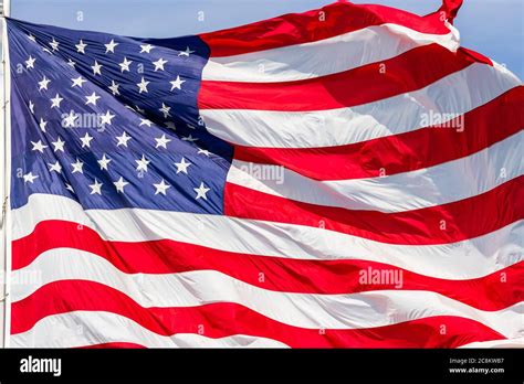American Flag Waving In The Wind