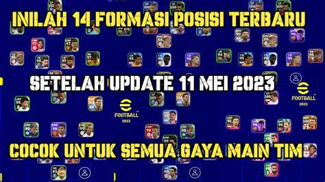 INILAH 14 FORMASI DEFAULT POSISI TERBARU SETELAH UPDATE 11 MEI DI
