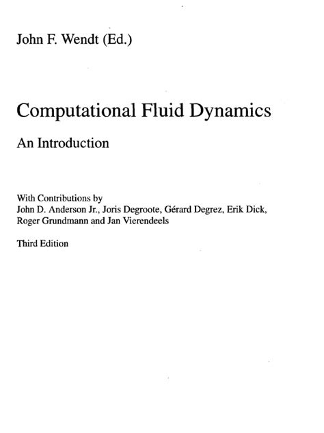 computational fluid dynamics pdf