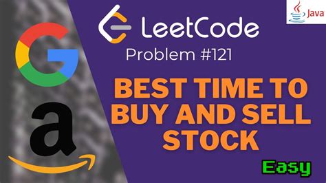 Leetcode Problem Best Time To Buy And Sell Stock In Java Faang