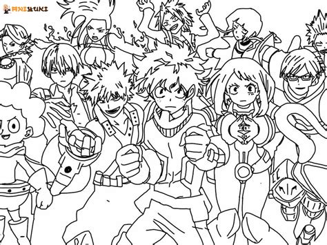 Coloriage My Hero Academia Coloriages Gratuits AniYuki