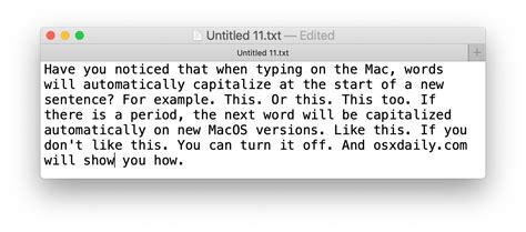 Come Disattivare Le Maiuscole Automatiche Delle Parole Su Mac