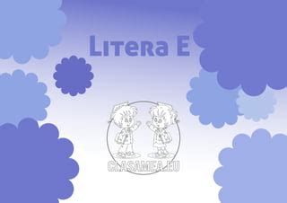 Fișa literei E pdf