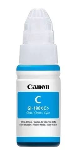Garrafa De Tinta Gi 190 Canon Ciano 70ml Parcelamento Sem Juros