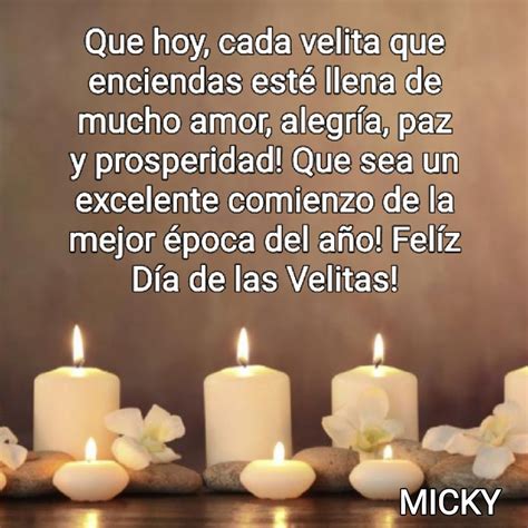 FELIZ DÍA DE LAS VELITAS Dia de velitas Frases de velas Imágenes de