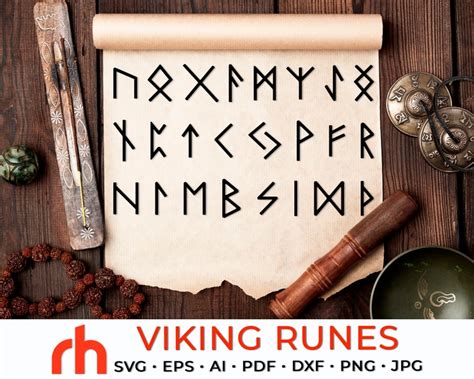 Viking Runes SVG Runic Alphabet Cut File Etsy