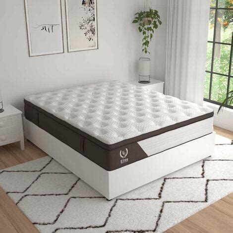 SONEVA Matelas hybride mousse et ressorts ensachés 140x190 cm