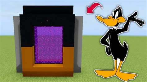 Membuat Portal Daffy Duck Looney Tunes Minecraft PE YouTube