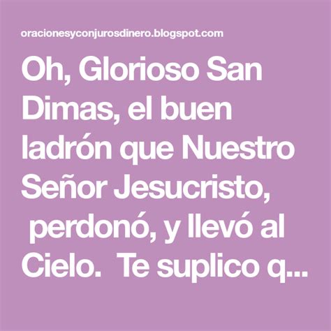 Oración a San Dimas para recuperar lo perdido 13Lunas