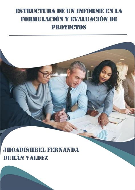 Estructura de un informe en la formulación y evaluación de proyectos