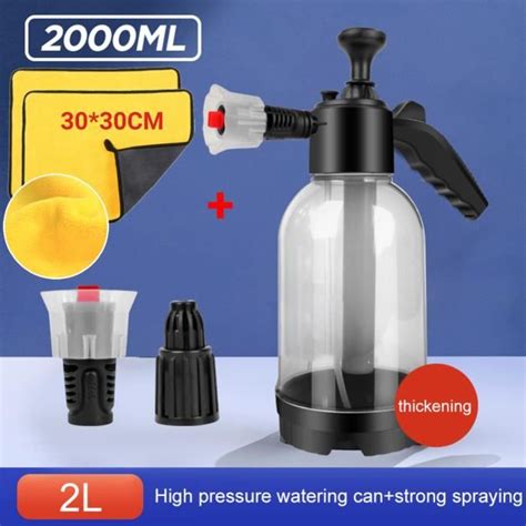 Pulvérisateur à mousse avec pompe manuelle 2l avec 2 Types de buses