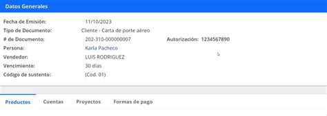 Consultar carta de porte aéreo tipo cliente Portal de Clientes Siigo