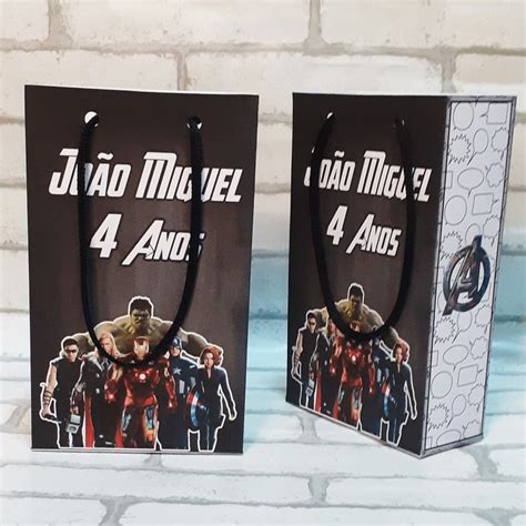Sacolinhas Personalizadas Avengers Vingadores Elo7