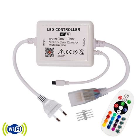 Contrôleur de bande LED RGB 220V Wifi IR