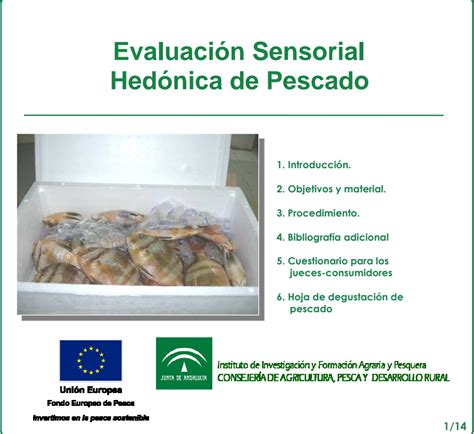 Evaluación sensorial hedónica de pescado SERVIFAPA Plataforma de